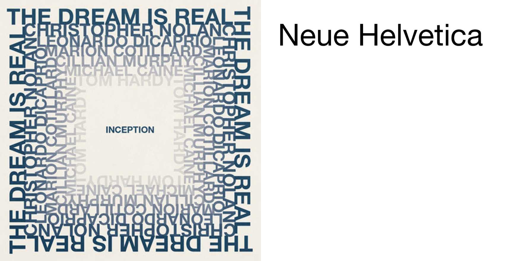 Descent, Limbo & Loops: Inception in Type posters - Fonts In Use