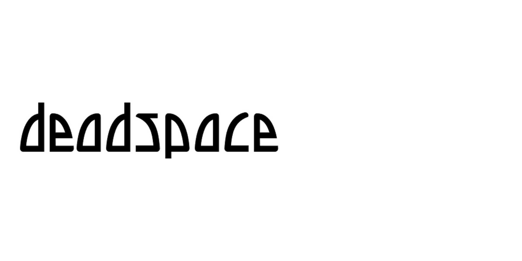 Deadspace in use - Fonts In Use