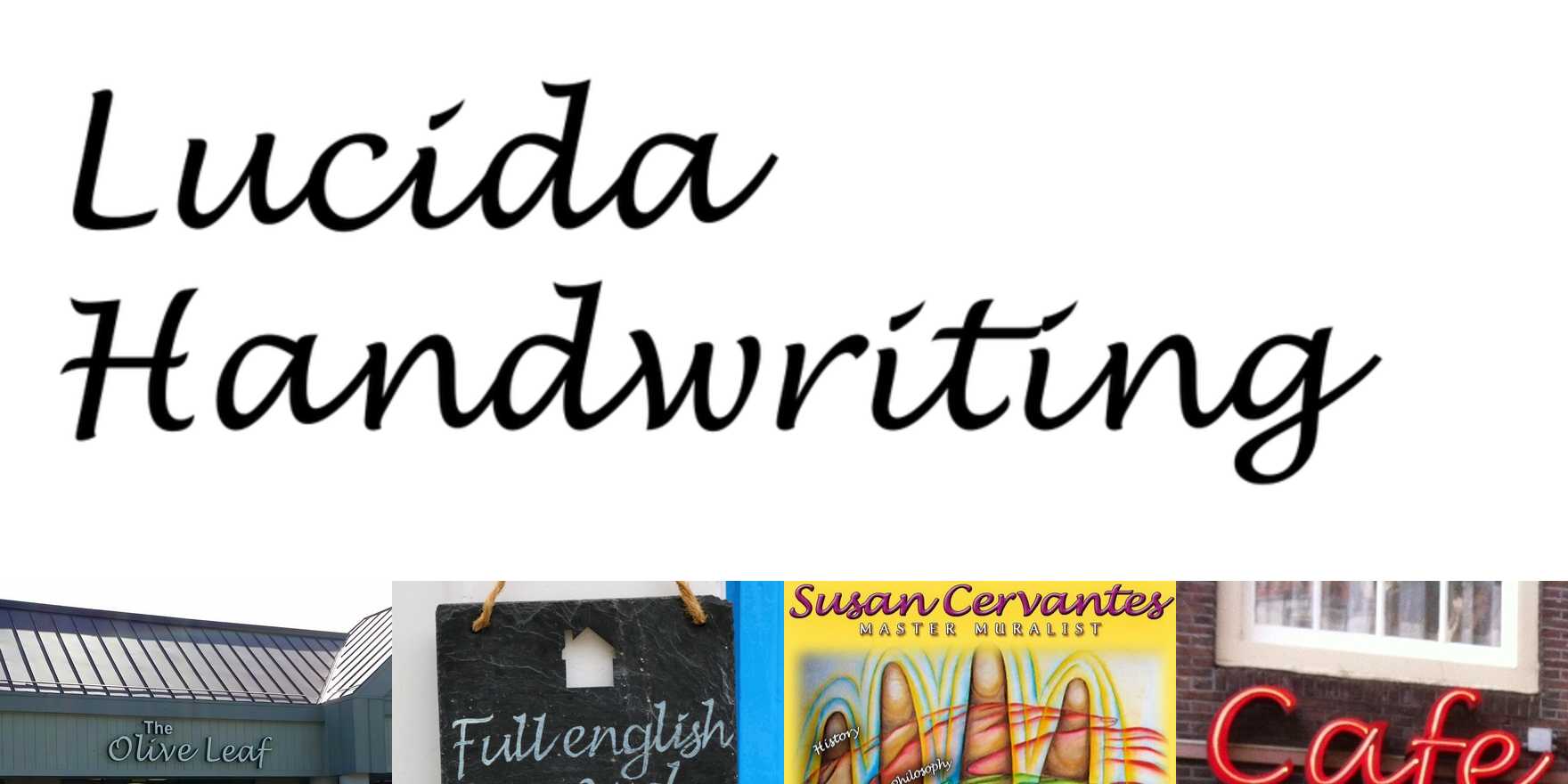 Lucida Handwriting in use - Fonts In Use