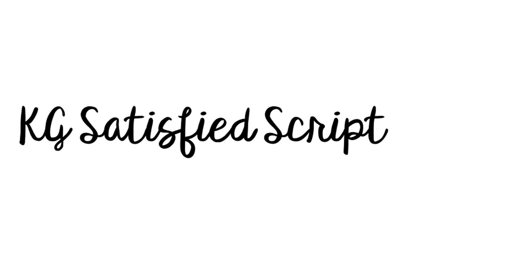 KG Satisfied Script in use - Fonts In Use