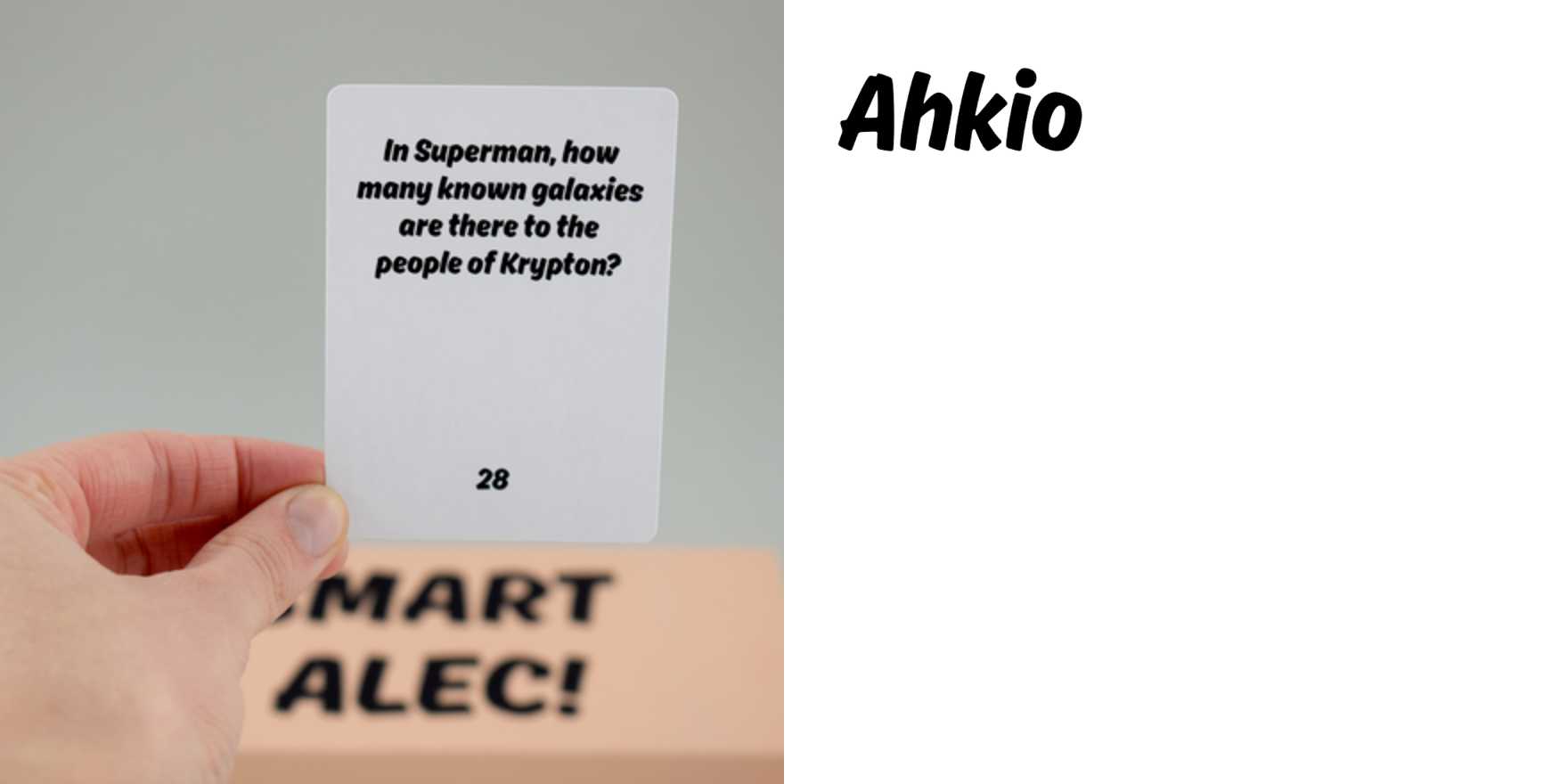 Smart Alec! card game - Fonts In Use