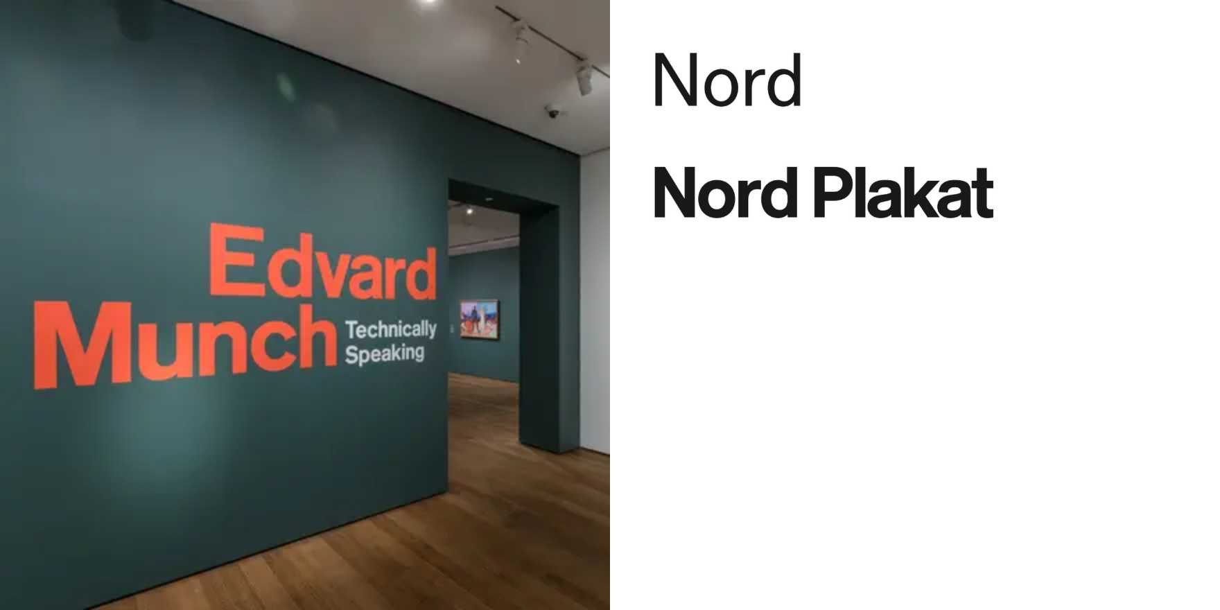 Edvard Munch: Technically Speaking - Fonts In Use