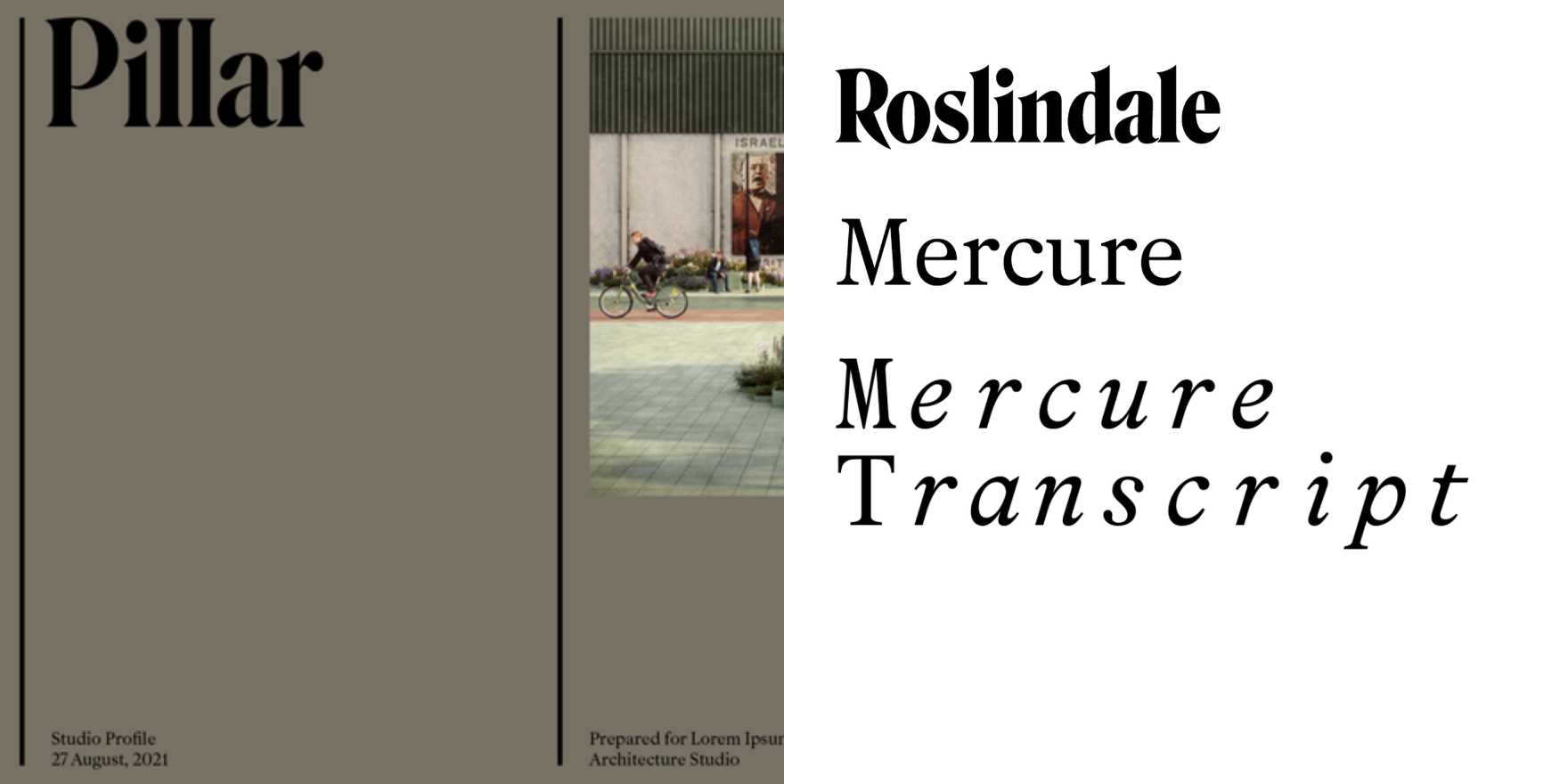 Pillar Visuals - Fonts In Use