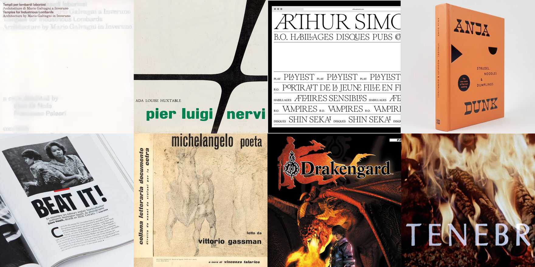 Francesco Simoncini - Fonts In Use