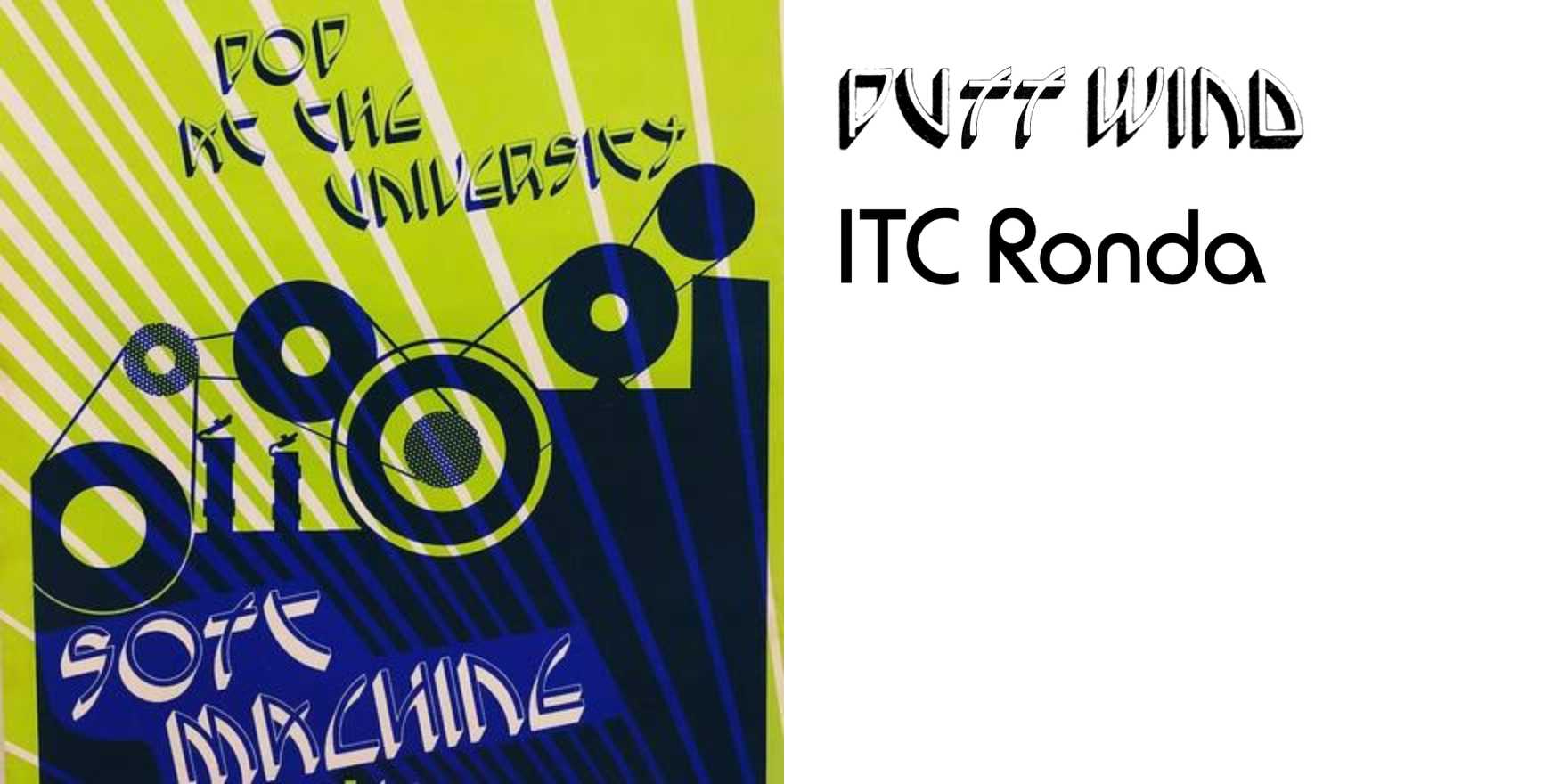 Soft Machine concert poster - Fonts In Use