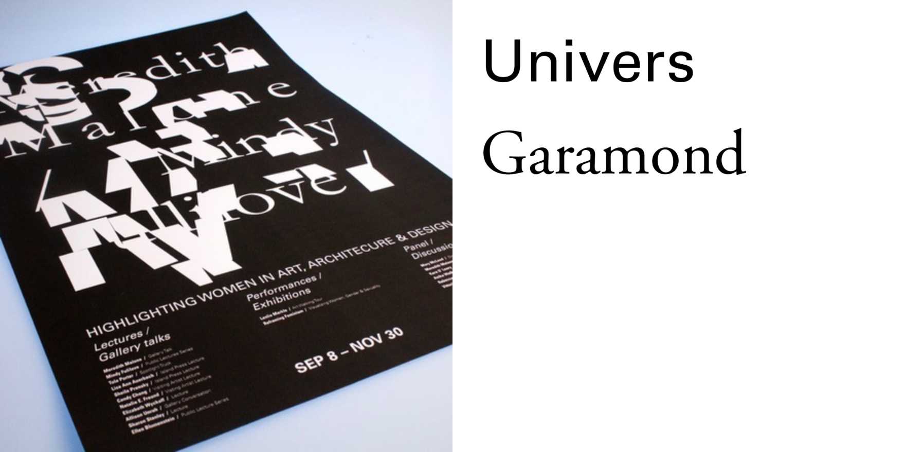 Sam Fox Fall 2017 calendar - Fonts In Use