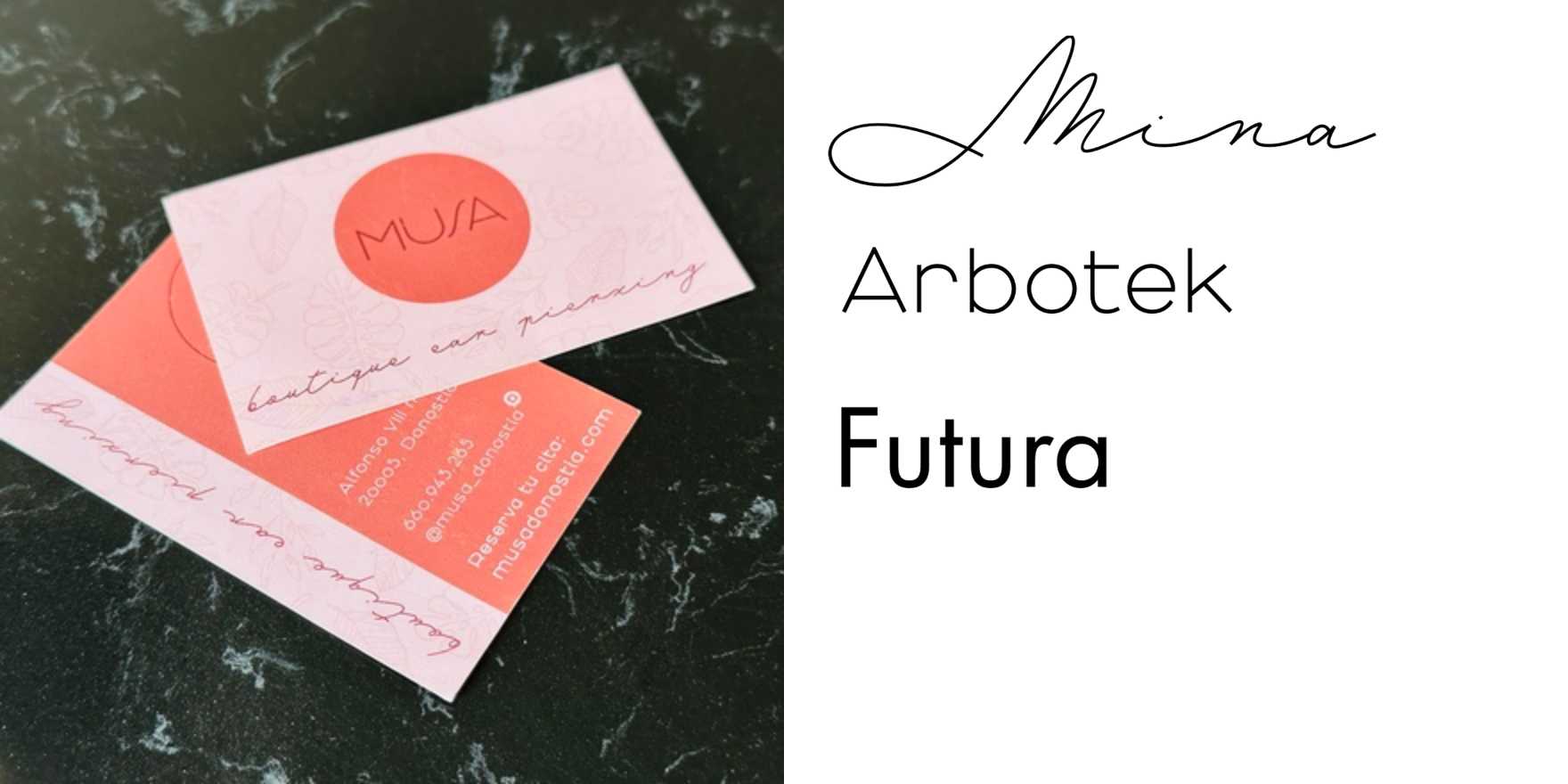 Musa ear piercing boutique - Fonts In Use