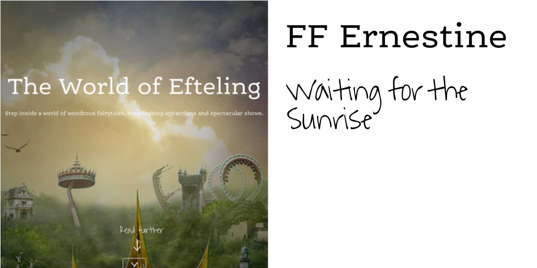Efteling website - Fonts In Use