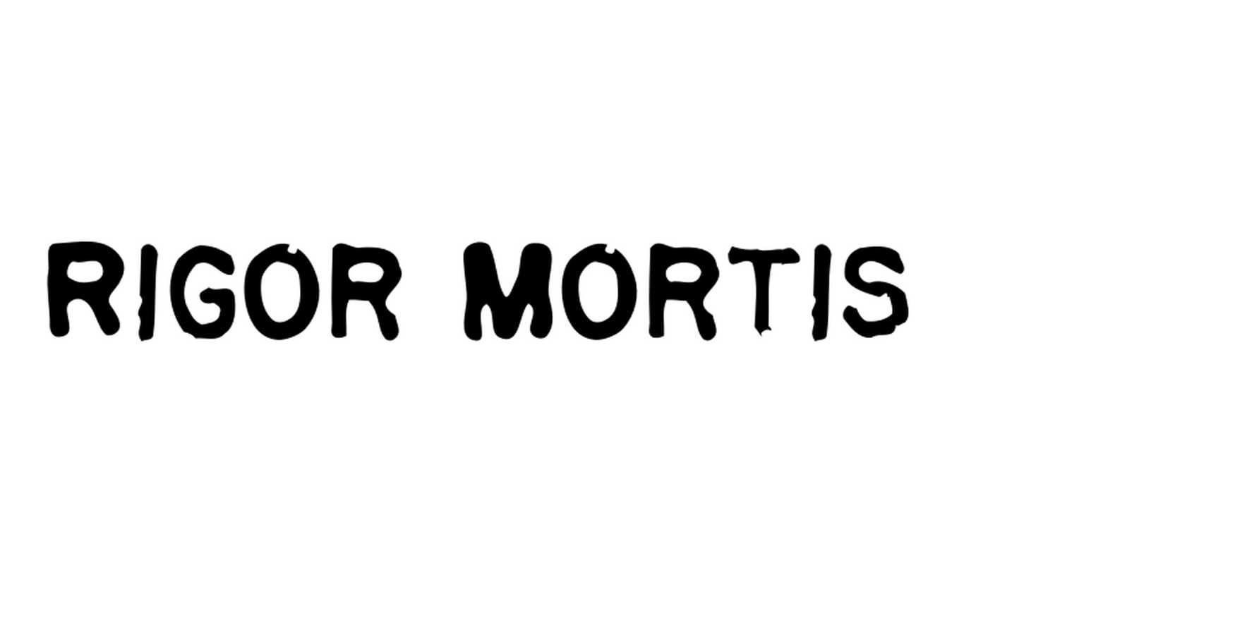 Rigor Mortis in use - Fonts In Use