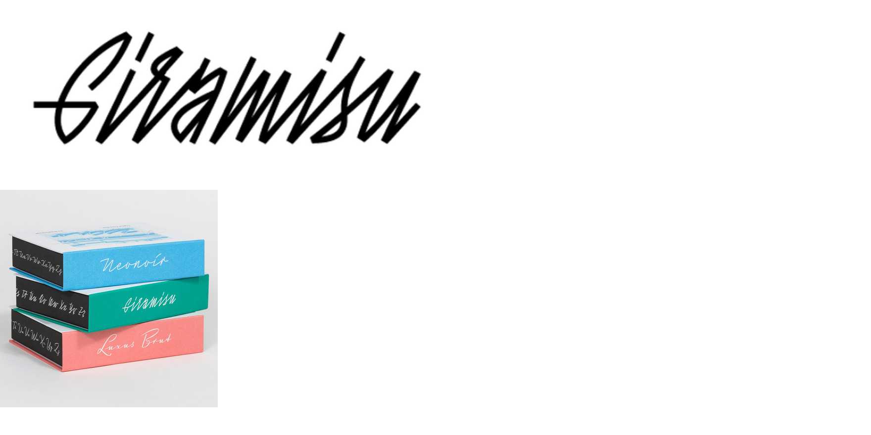 Giramisu in use - Fonts In Use