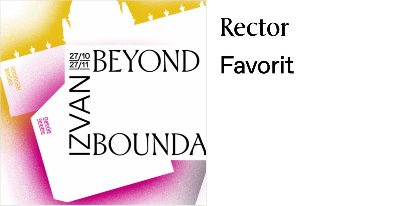 Izvan Okvira – Beyond the Boundaries - Fonts In Use