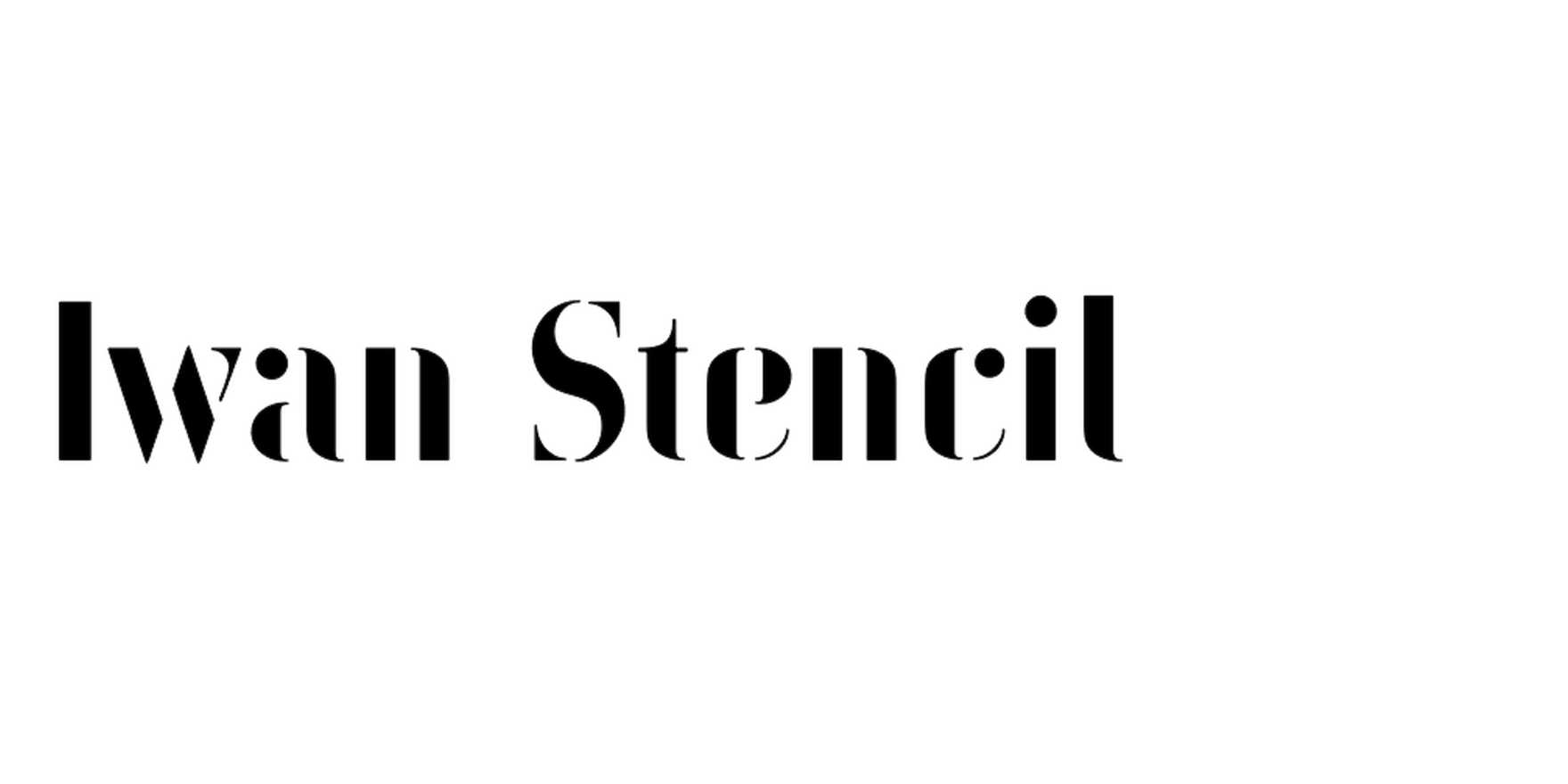 Iwan Stencil in use - Fonts In Use