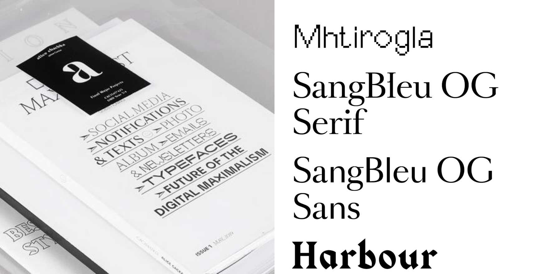 Digital Maximalist - Fonts In Use