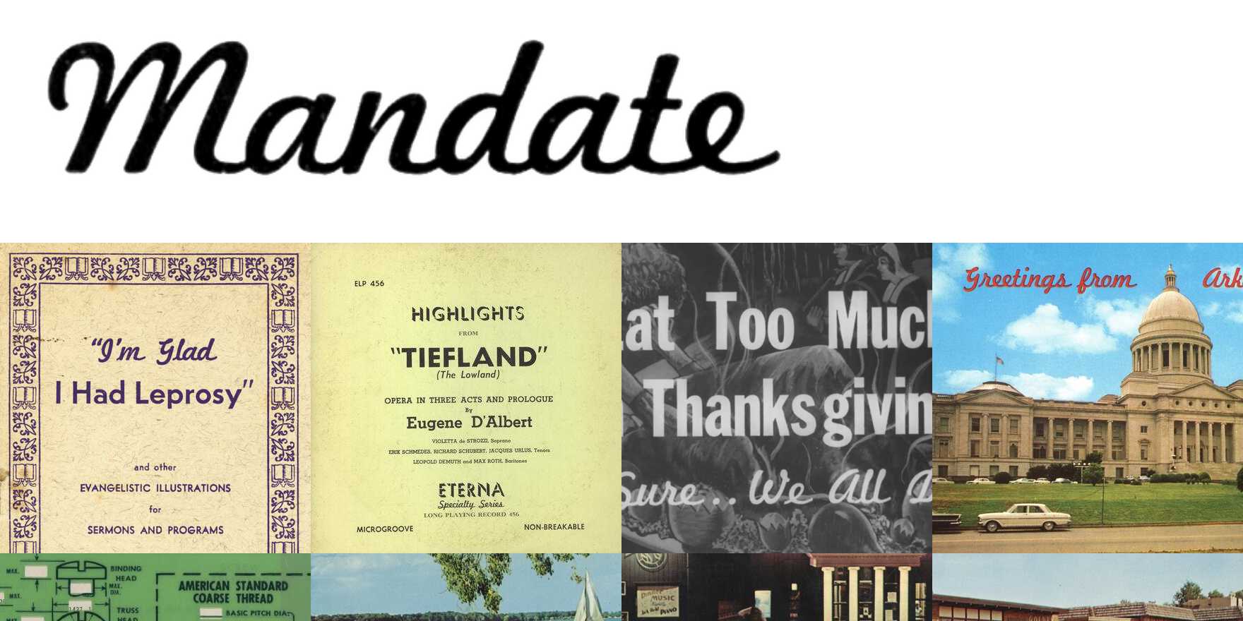 Mandate in use - Fonts In Use