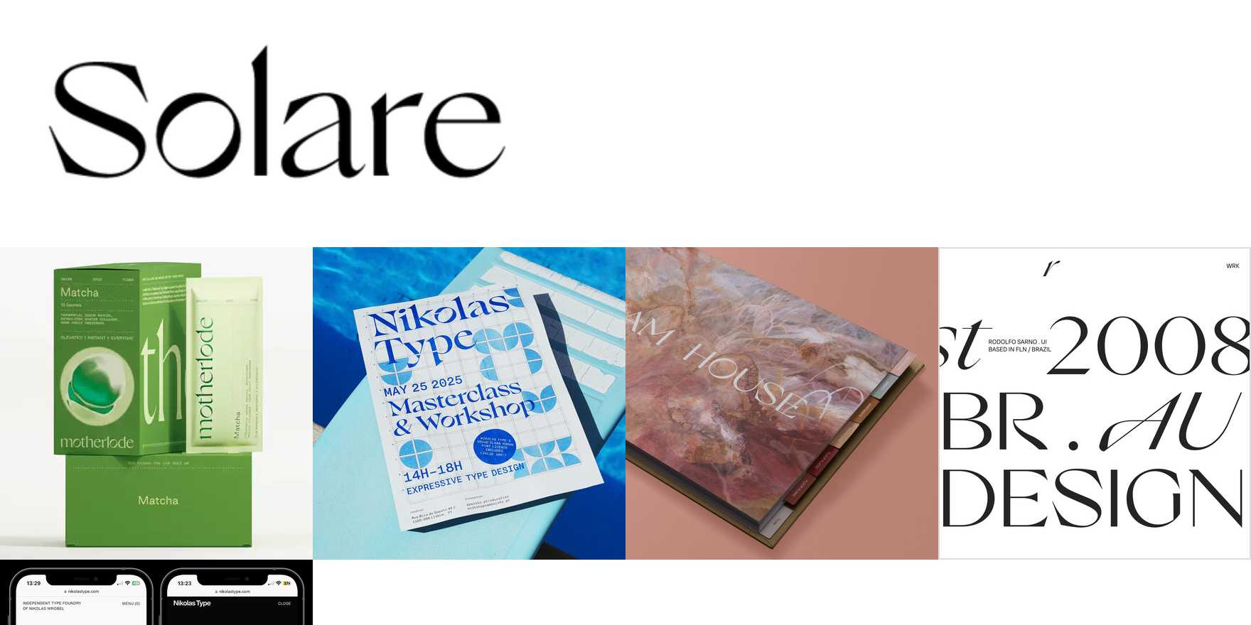 Solare in use - Fonts In Use