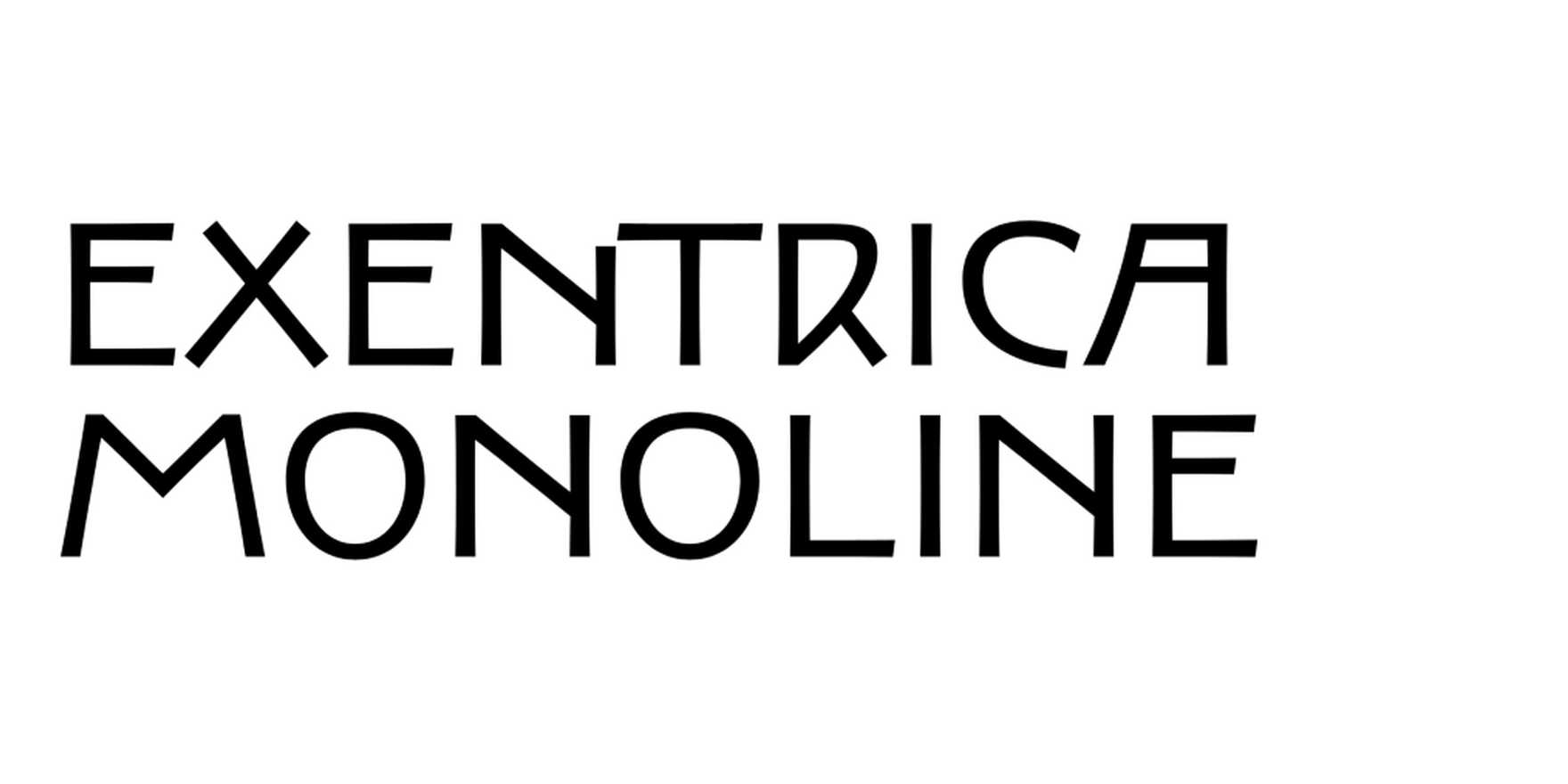 Exentrica Monoline in use - Fonts In Use
