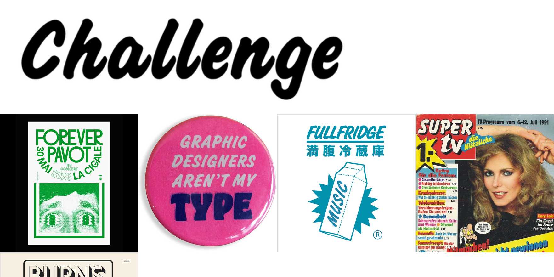Challenge in use - Fonts In Use