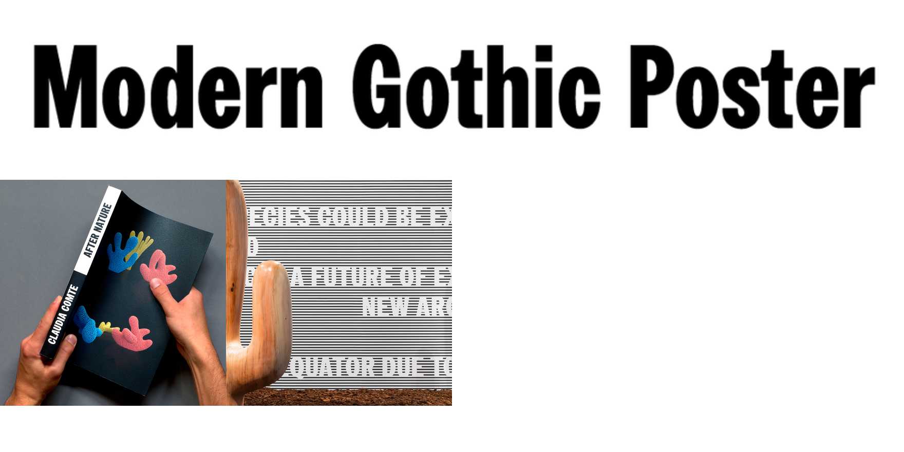 AC Modern Gothic Poster in use - Fonts In Use