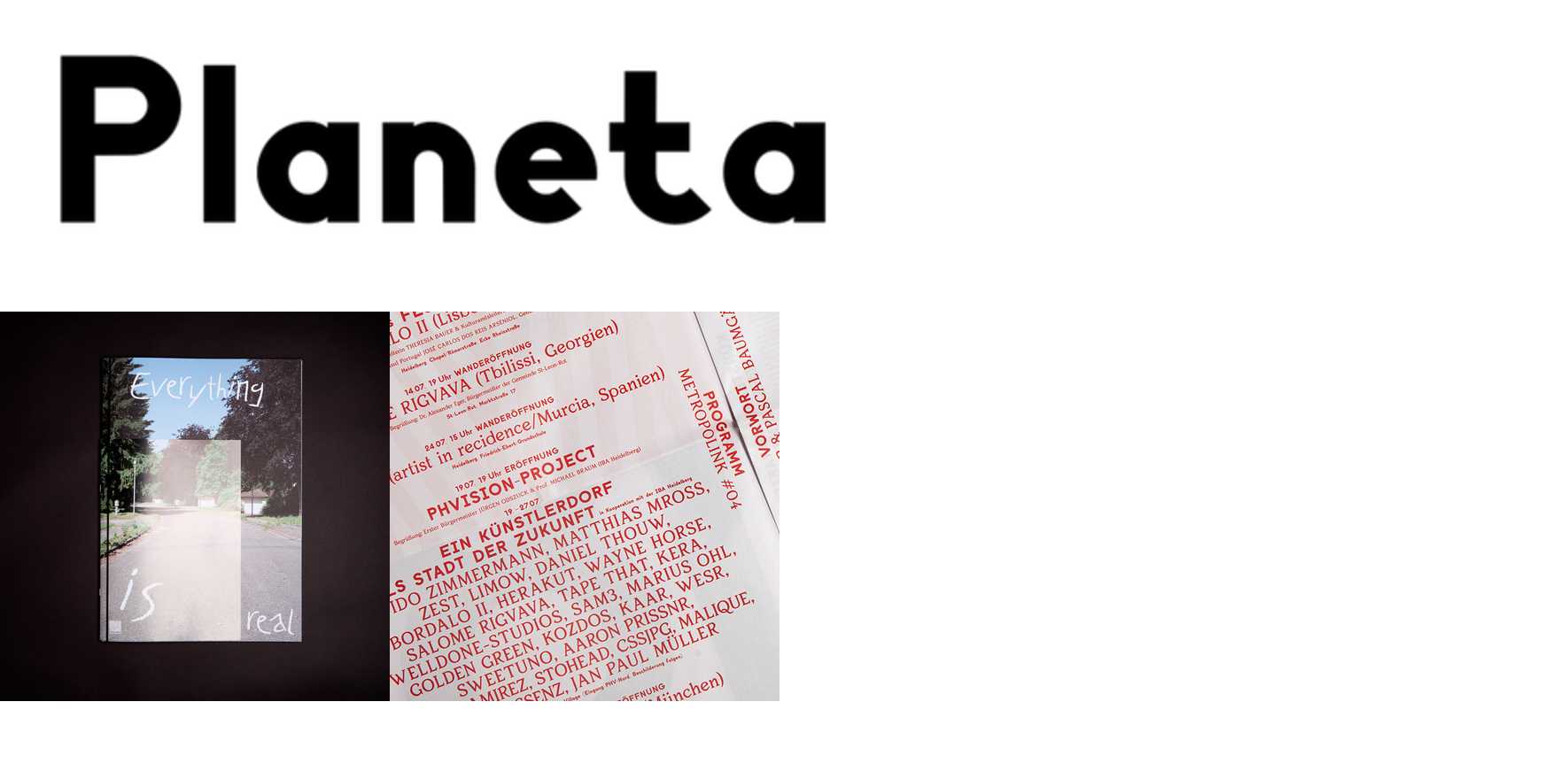 Planeta in use - Fonts In Use