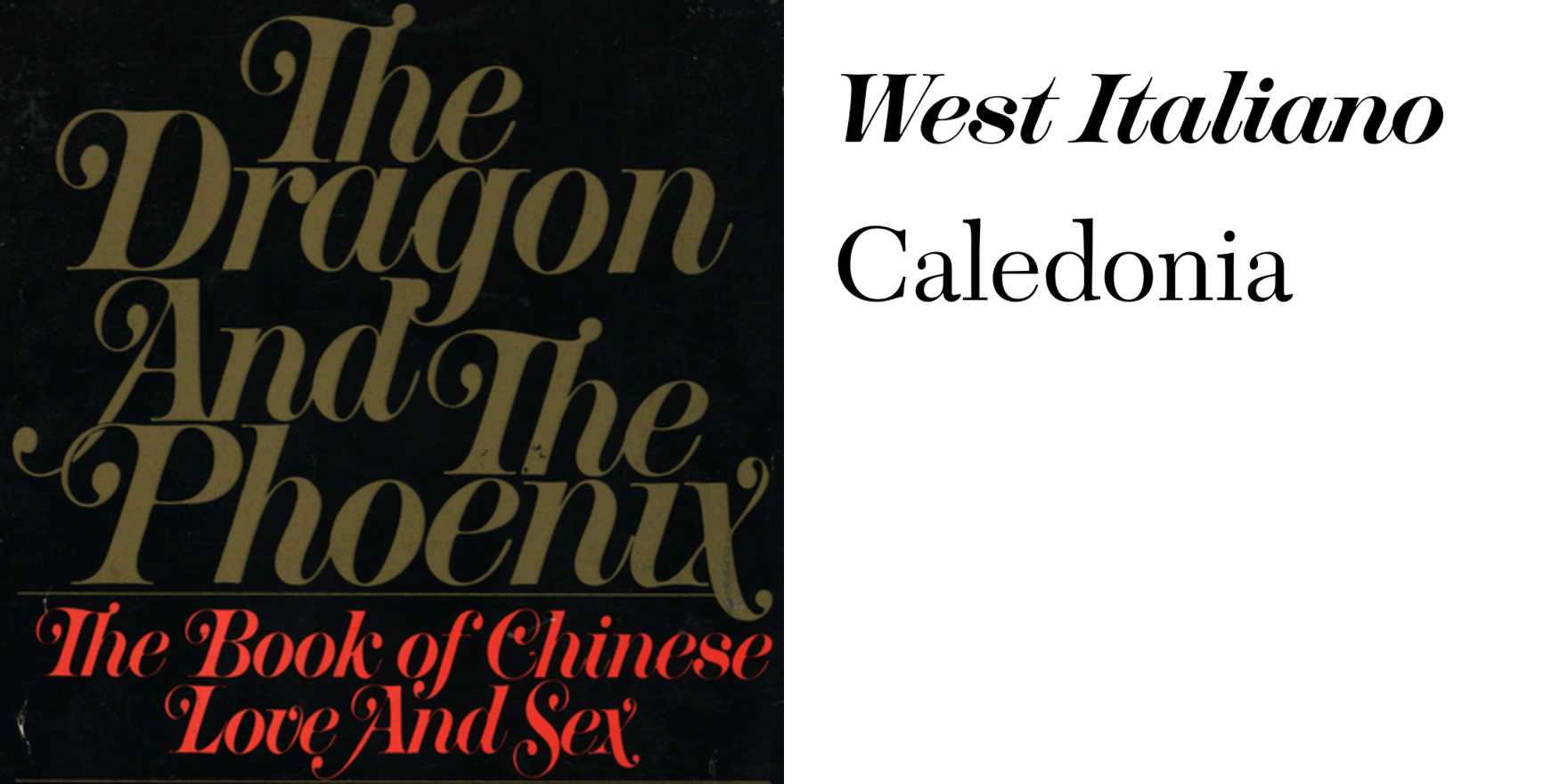 The Dragon and the Phoenix by Eric Chou - Fonts In Use