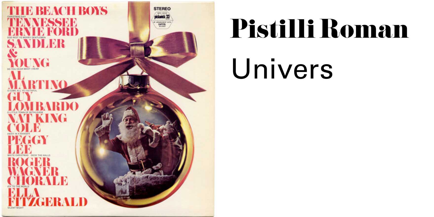 Various Artists – Christmas Day album art - Fonts In Use