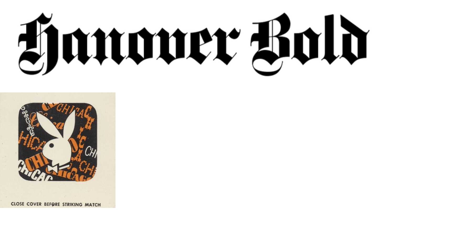 Hanover Bold in use - Fonts In Use