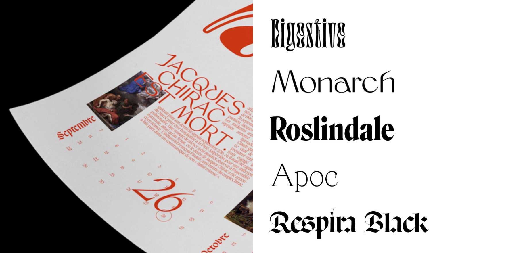 2020 calendar - Fonts In Use