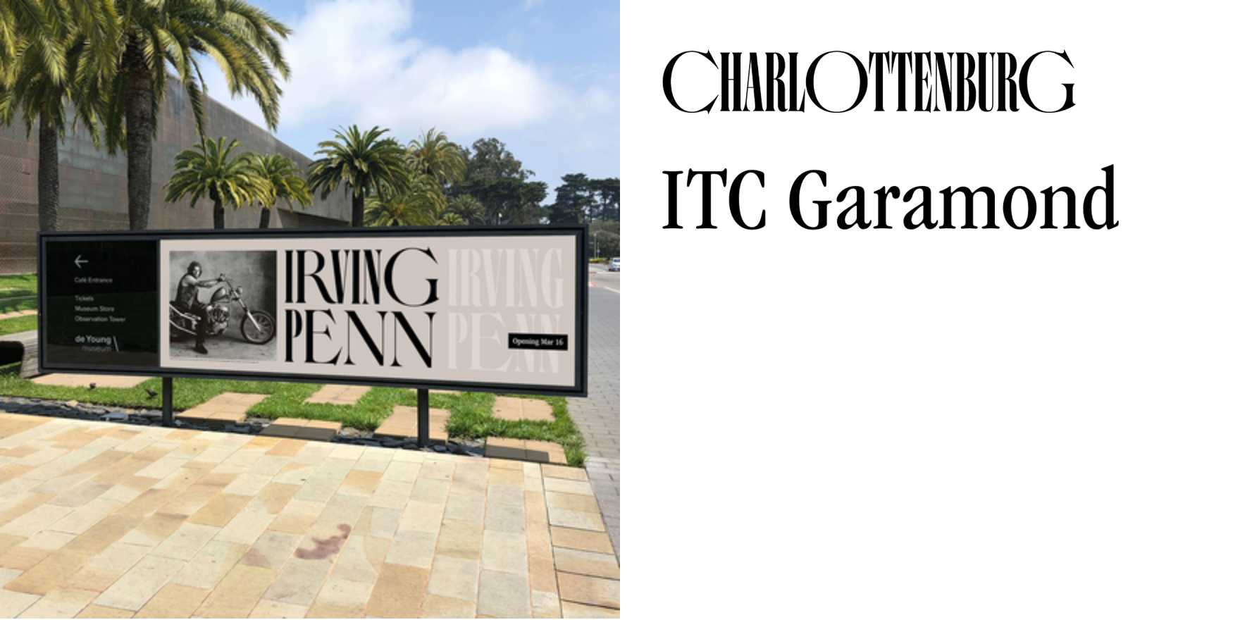 Irving Penn at de Young Museum - Fonts In Use