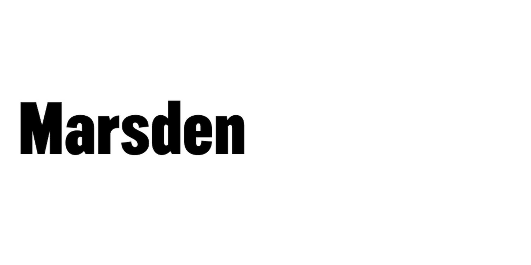 Marsden in use - Fonts In Use