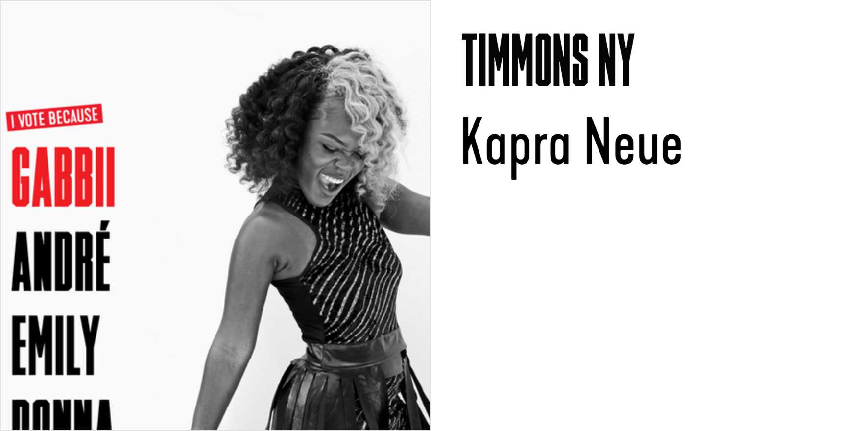 I Vote Because… - Fonts In Use