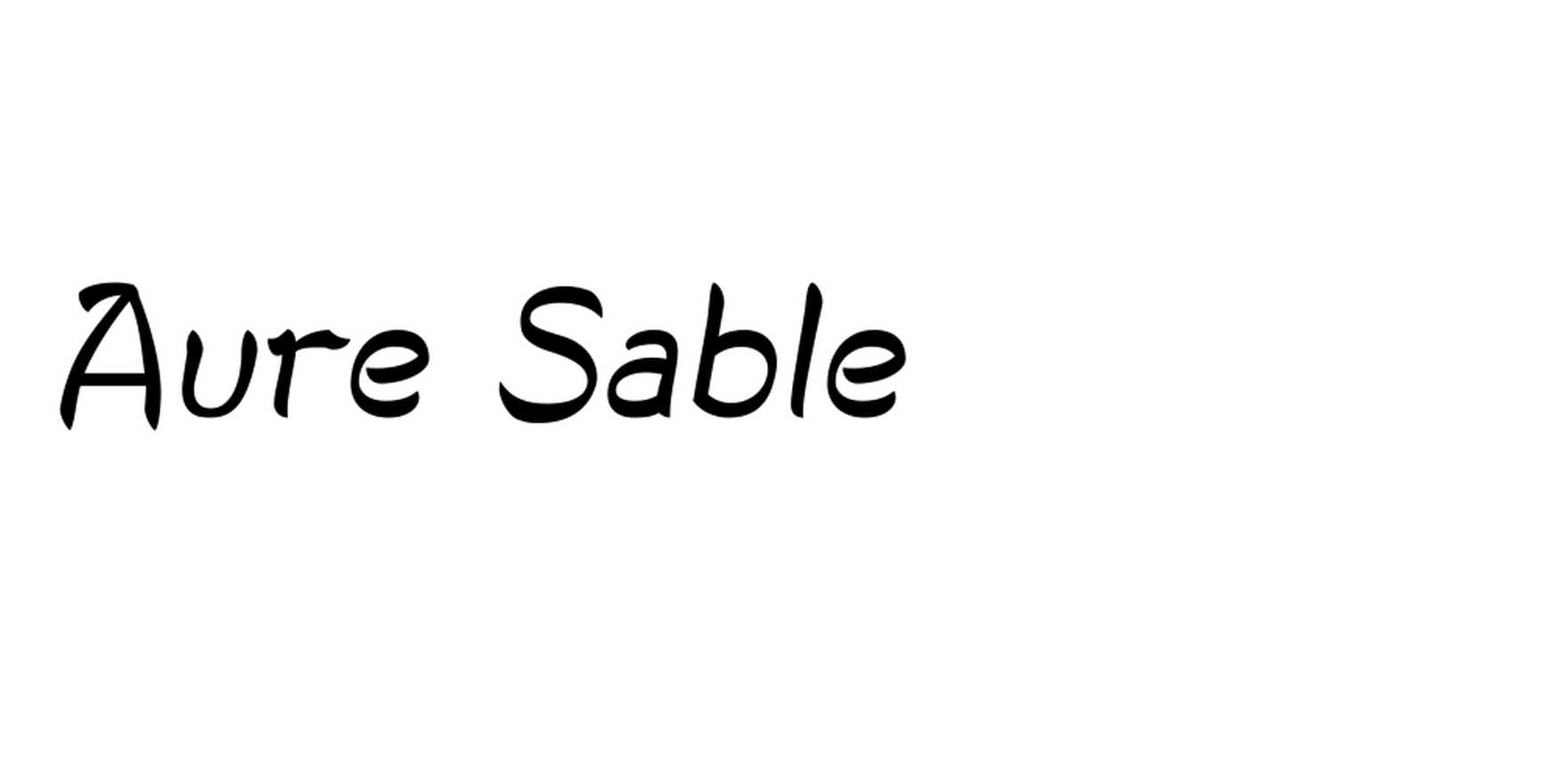 Aure Sable in use - Fonts In Use