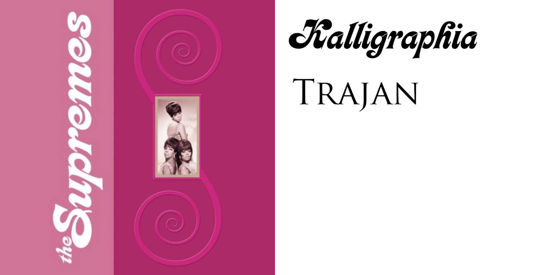 The Supremes – The Supreme box set cover - Fonts In Use