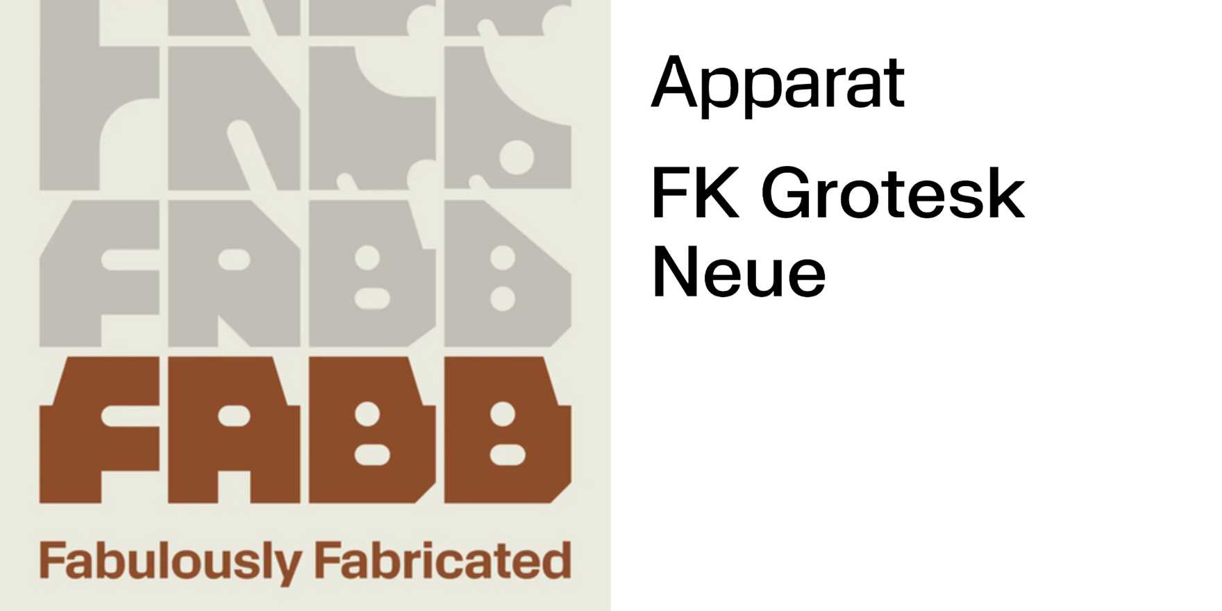 Fabb Carpentry identity - Fonts In Use