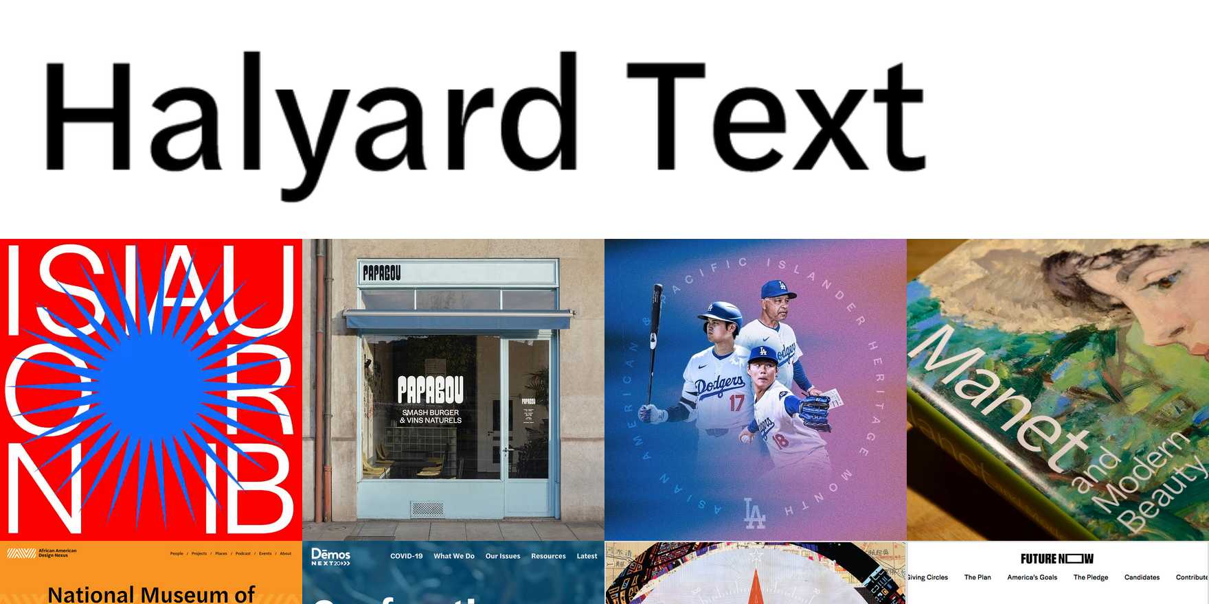 Halyard Text in use - Fonts In Use