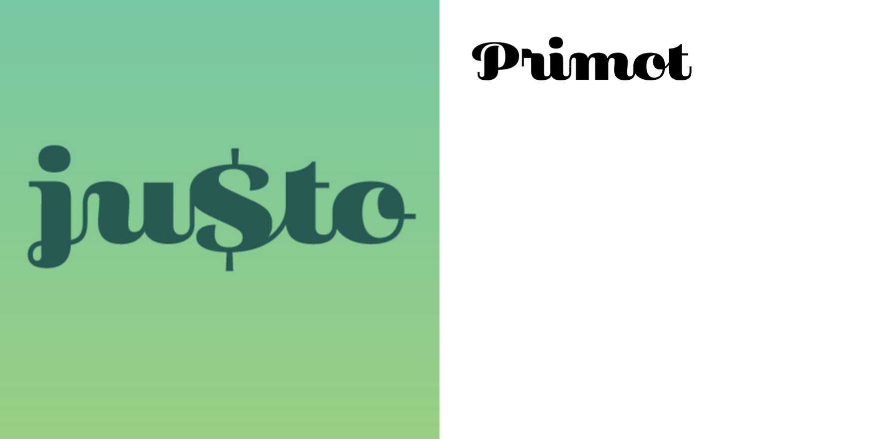 Ju$to app logo - Fonts In Use