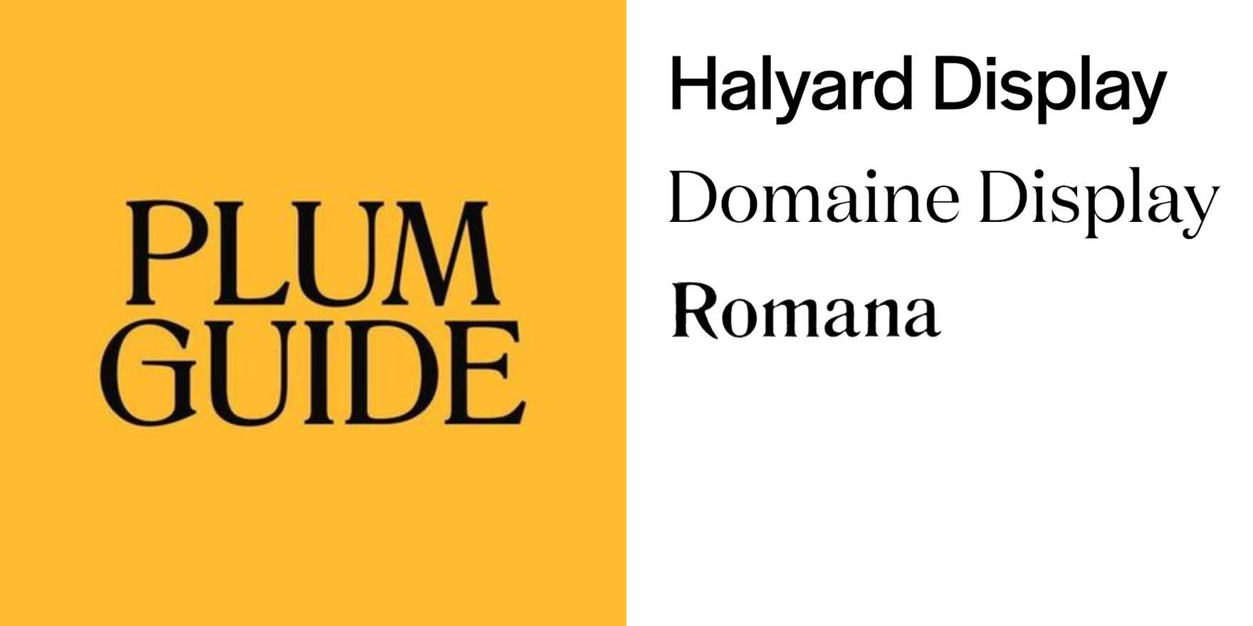 Plum Guide - Fonts In Use