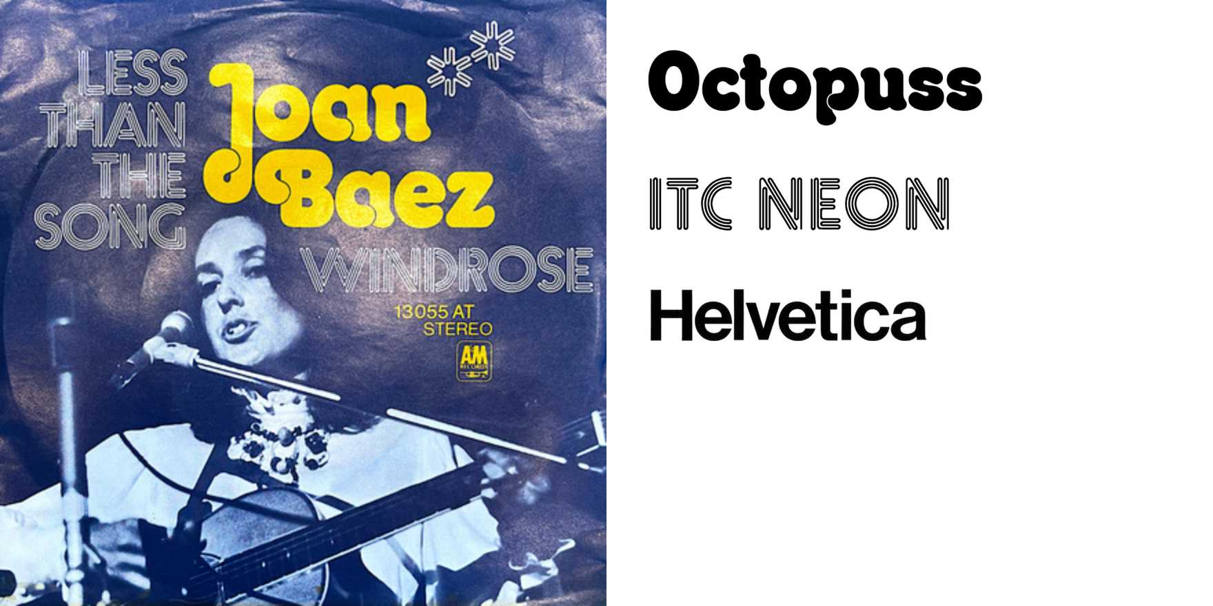 Joan Baez – “Less than the Song” / “Windrose” German single cover ...