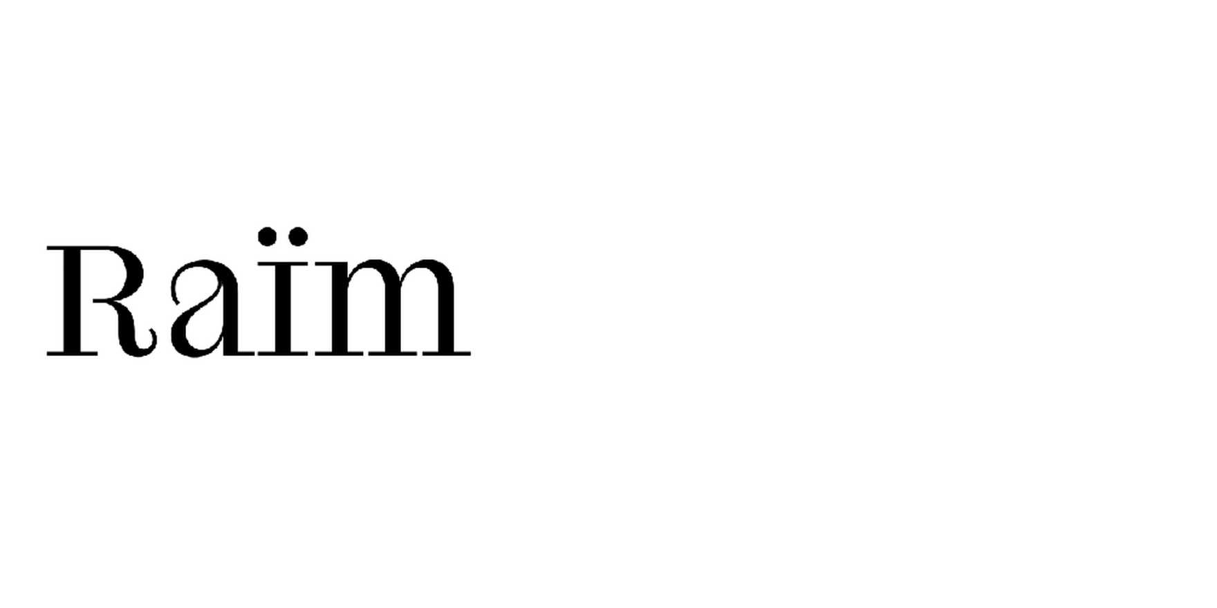 Raïm in use - Fonts In Use