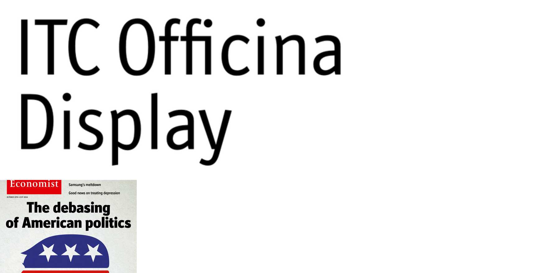 ITC Officina Display in use - Fonts In Use