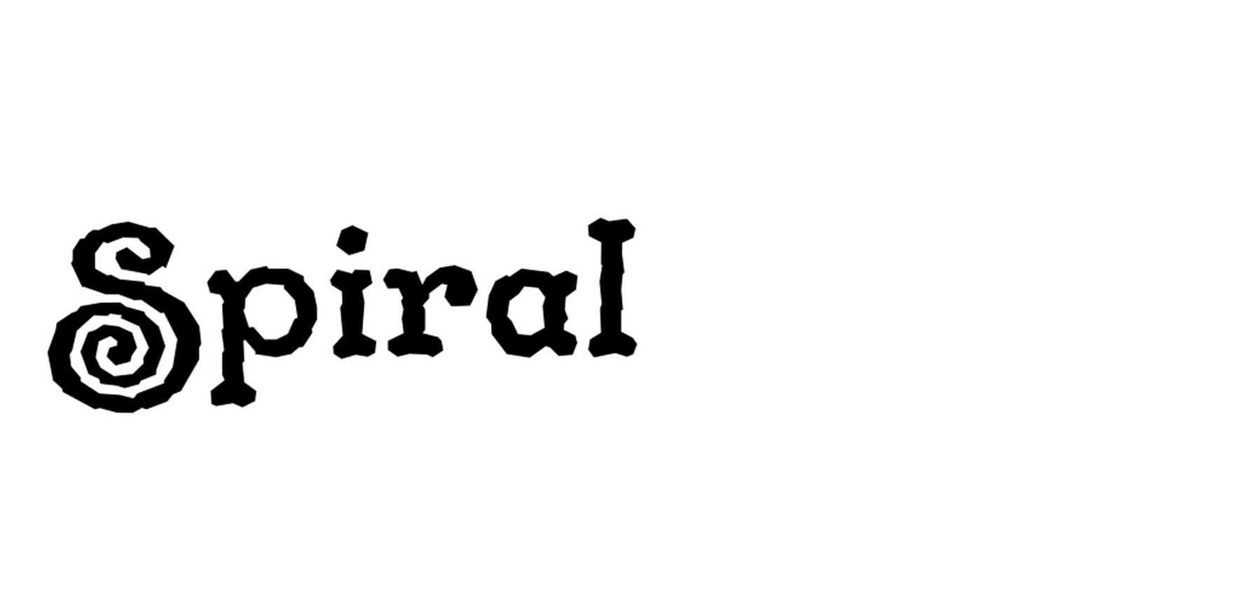Spiral in use - Fonts In Use