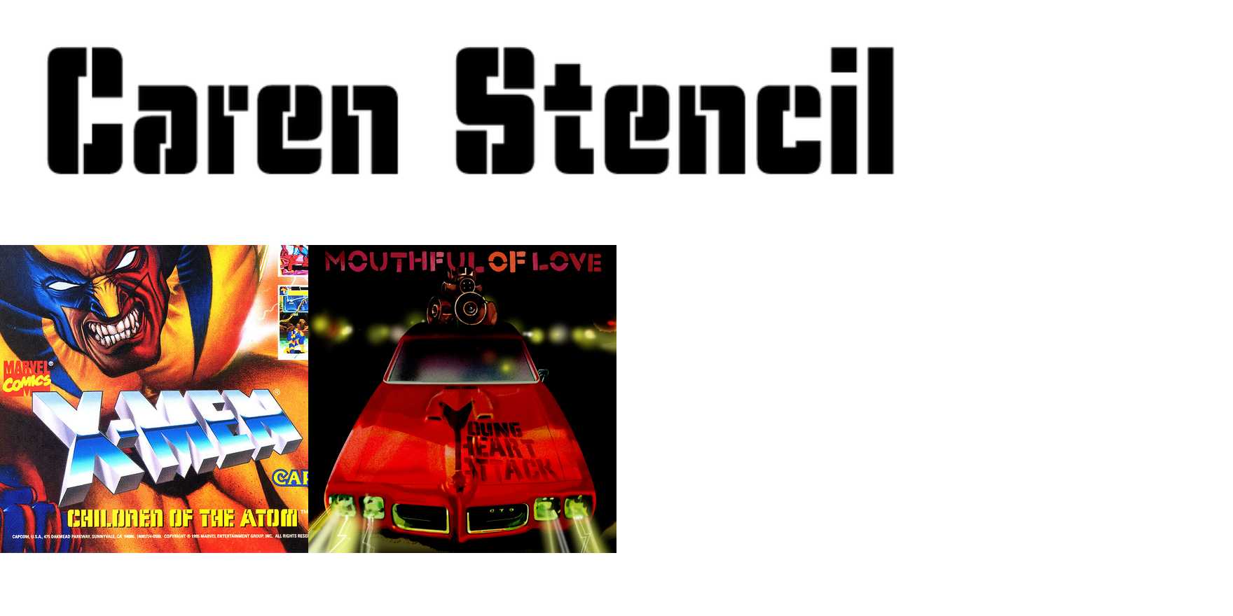 Caren Stencil in use - Fonts In Use