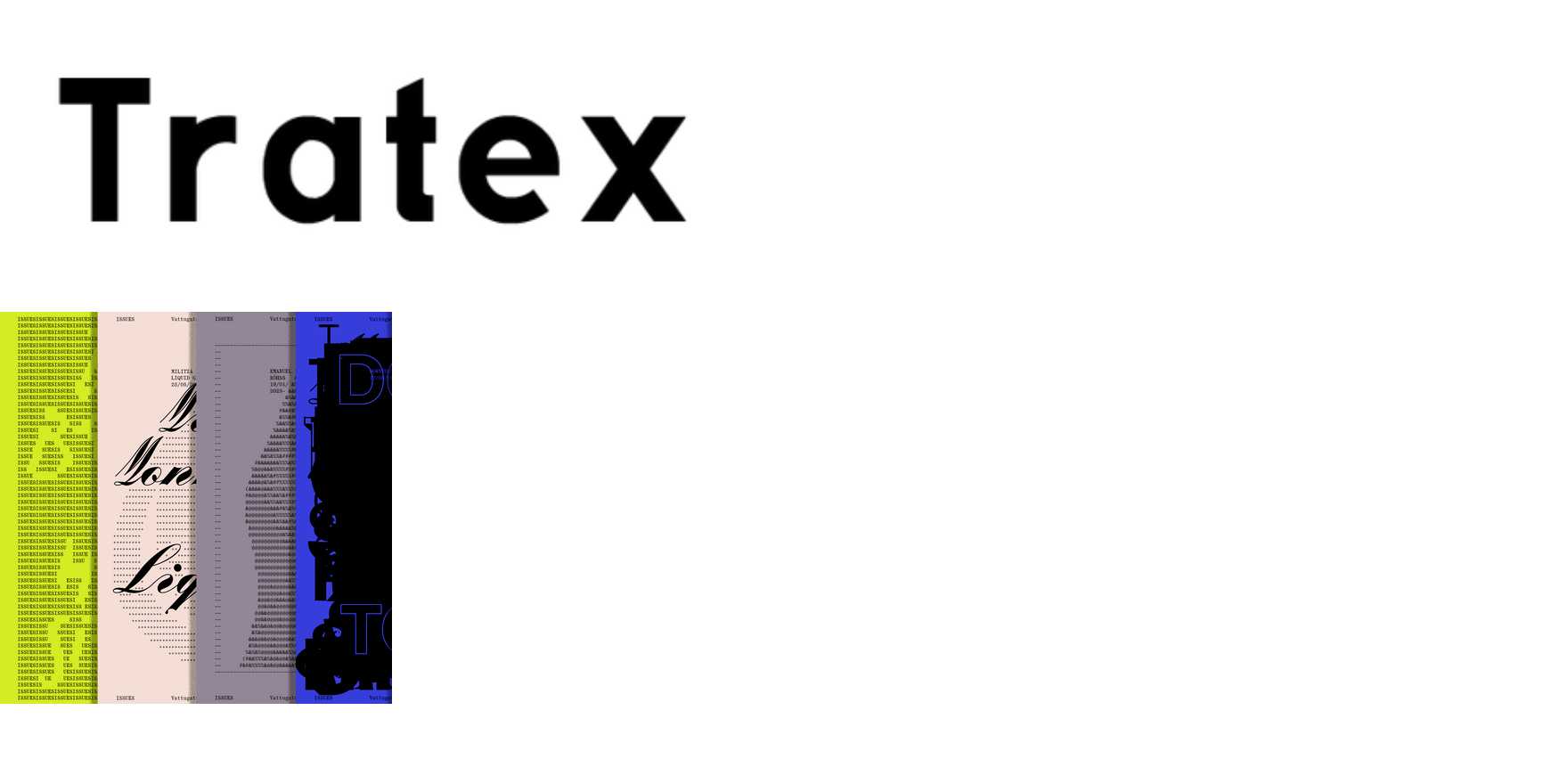 Tratex in use - Fonts In Use