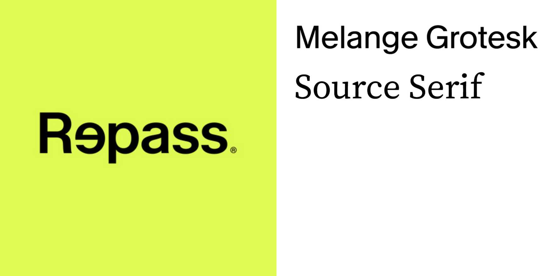 Repass - Fonts In Use