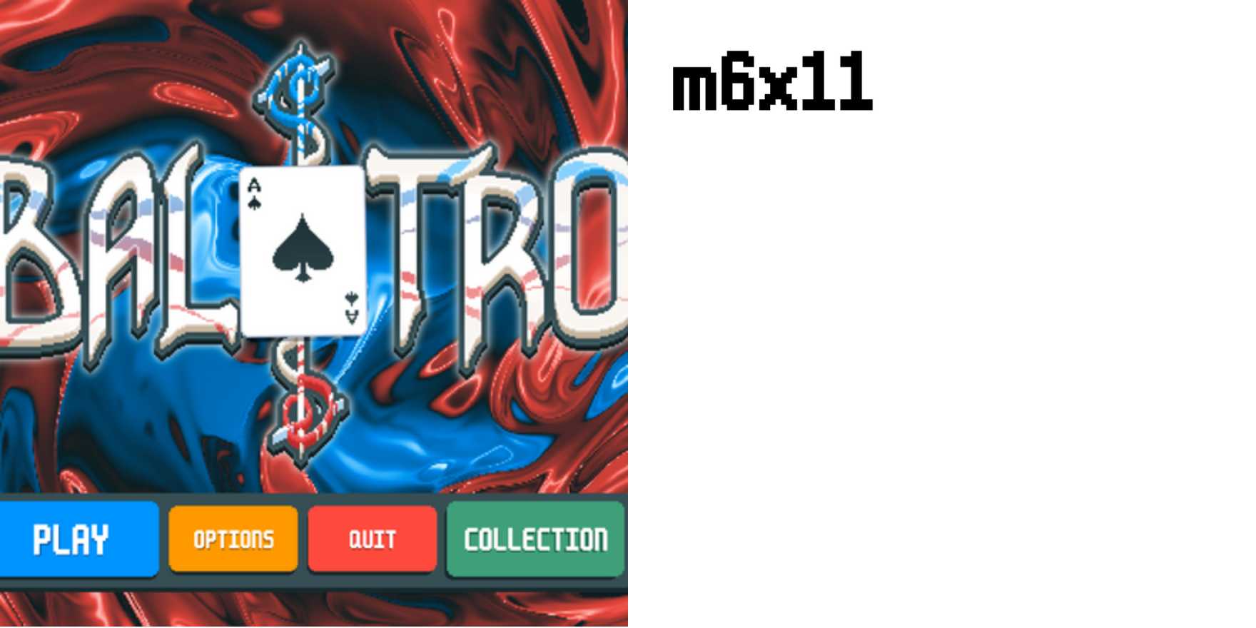 Balatro computer game - Fonts In Use