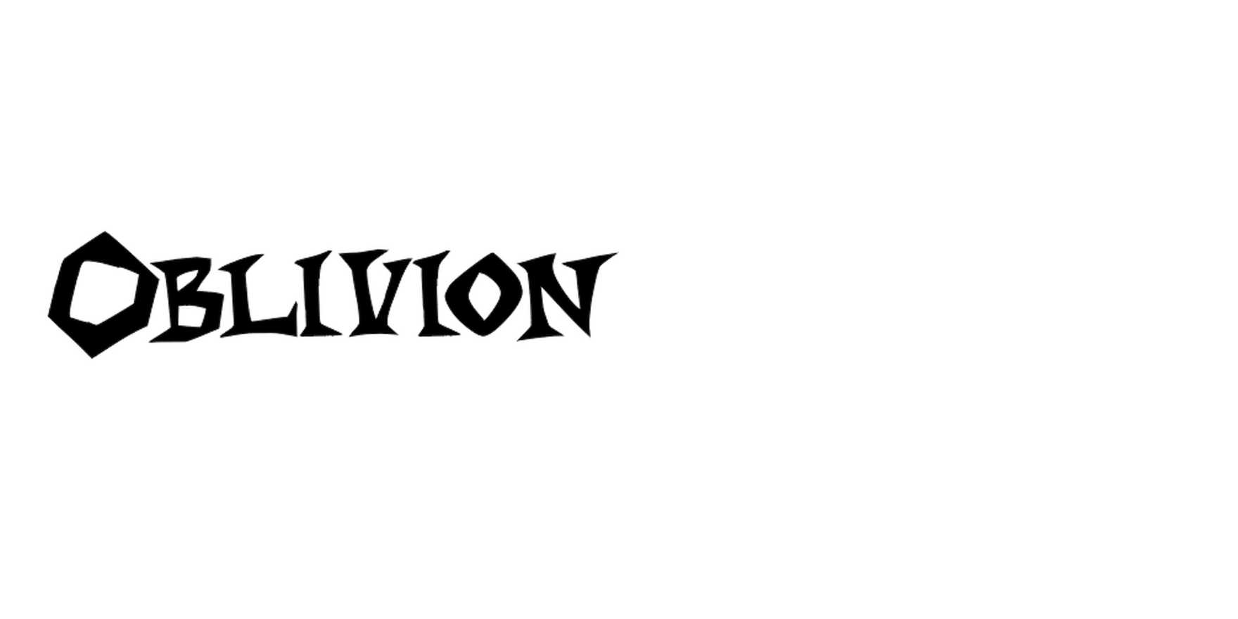 Oblivion in use - Fonts In Use