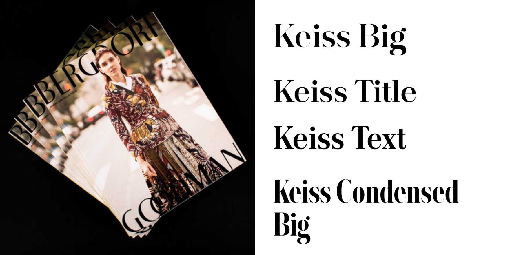 Bergdorf Goodman magazine 2019 - Fonts In Use