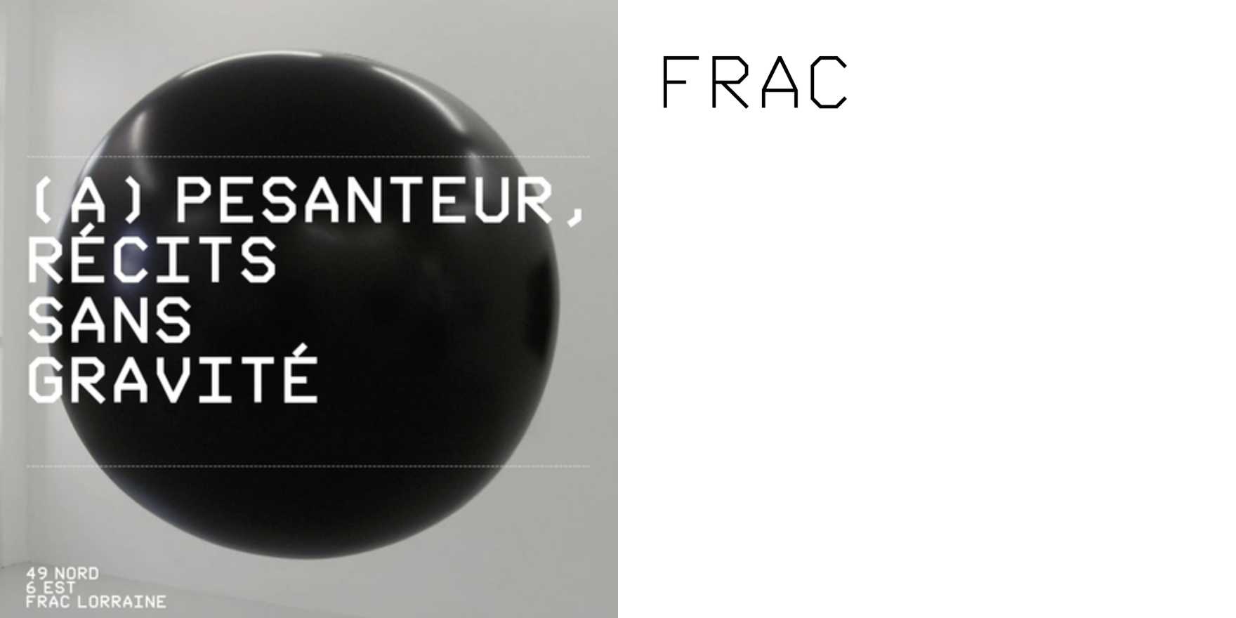 FRAC exhibition posters - Fonts In Use