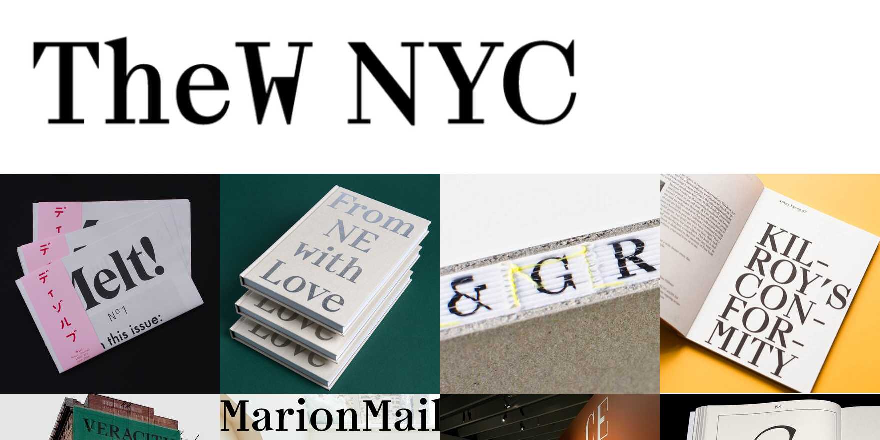 TheW NYC in use - Fonts In Use