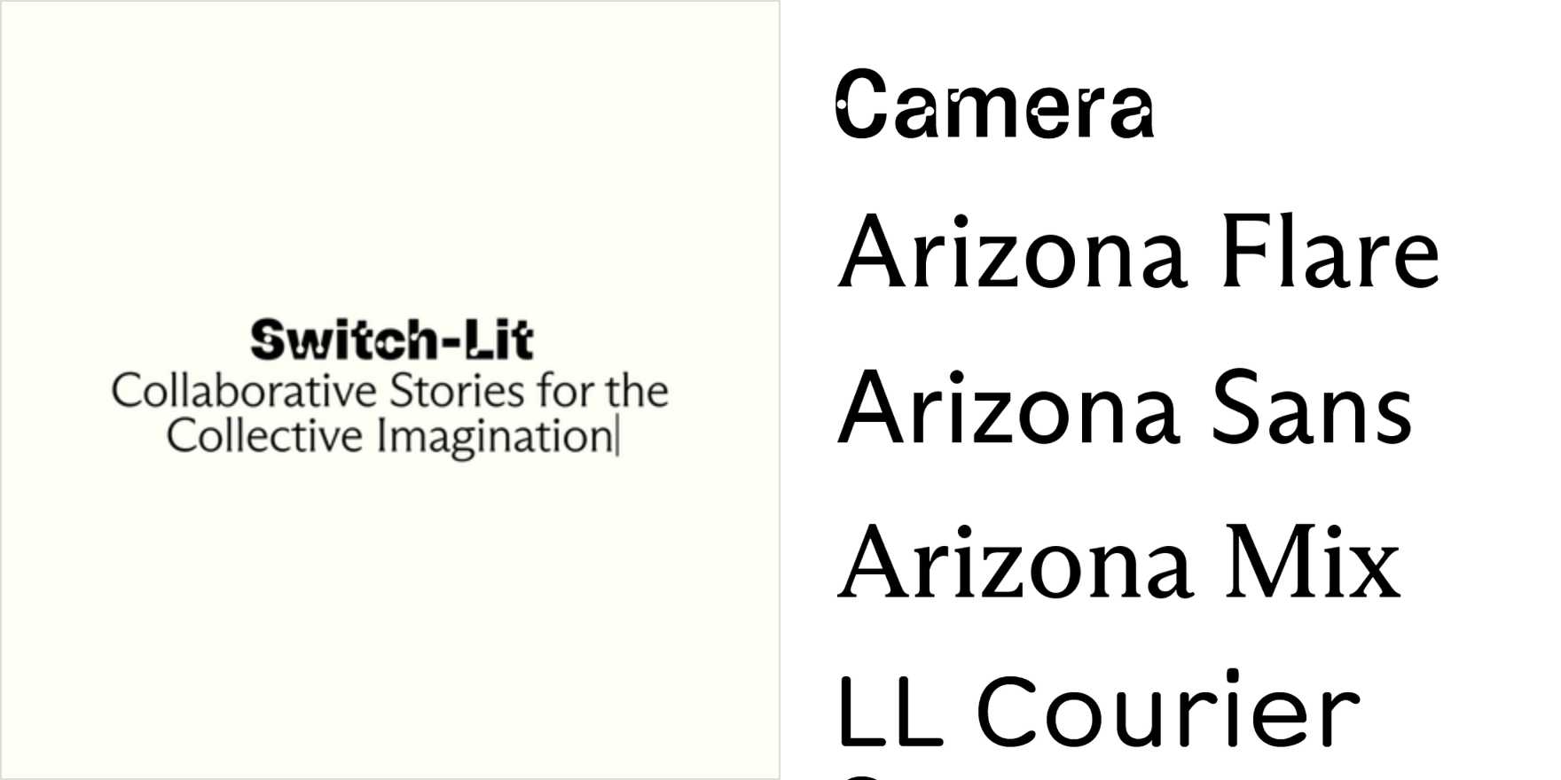 Switch-Lit - Fonts In Use