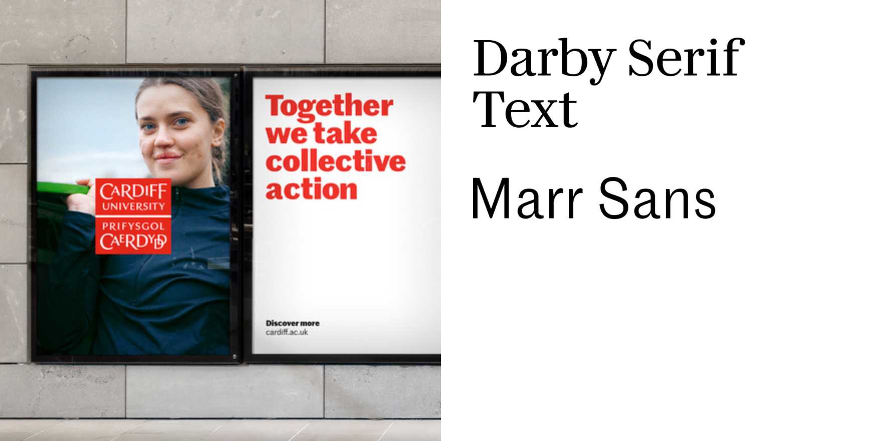 Cardiff University brand identity - Fonts In Use